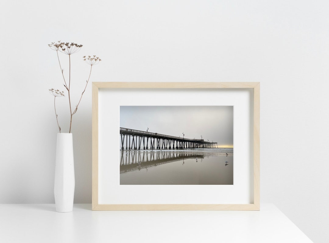Moody Beach Photography Print | Neutral Beach Photography Print | Ocean ...