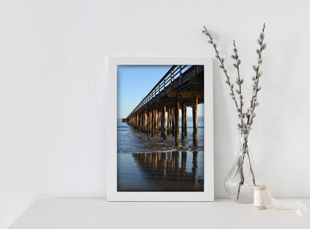Vibrant Ocean Pier Photography Print | Ocean Pier Wall Art Decor Print ...
