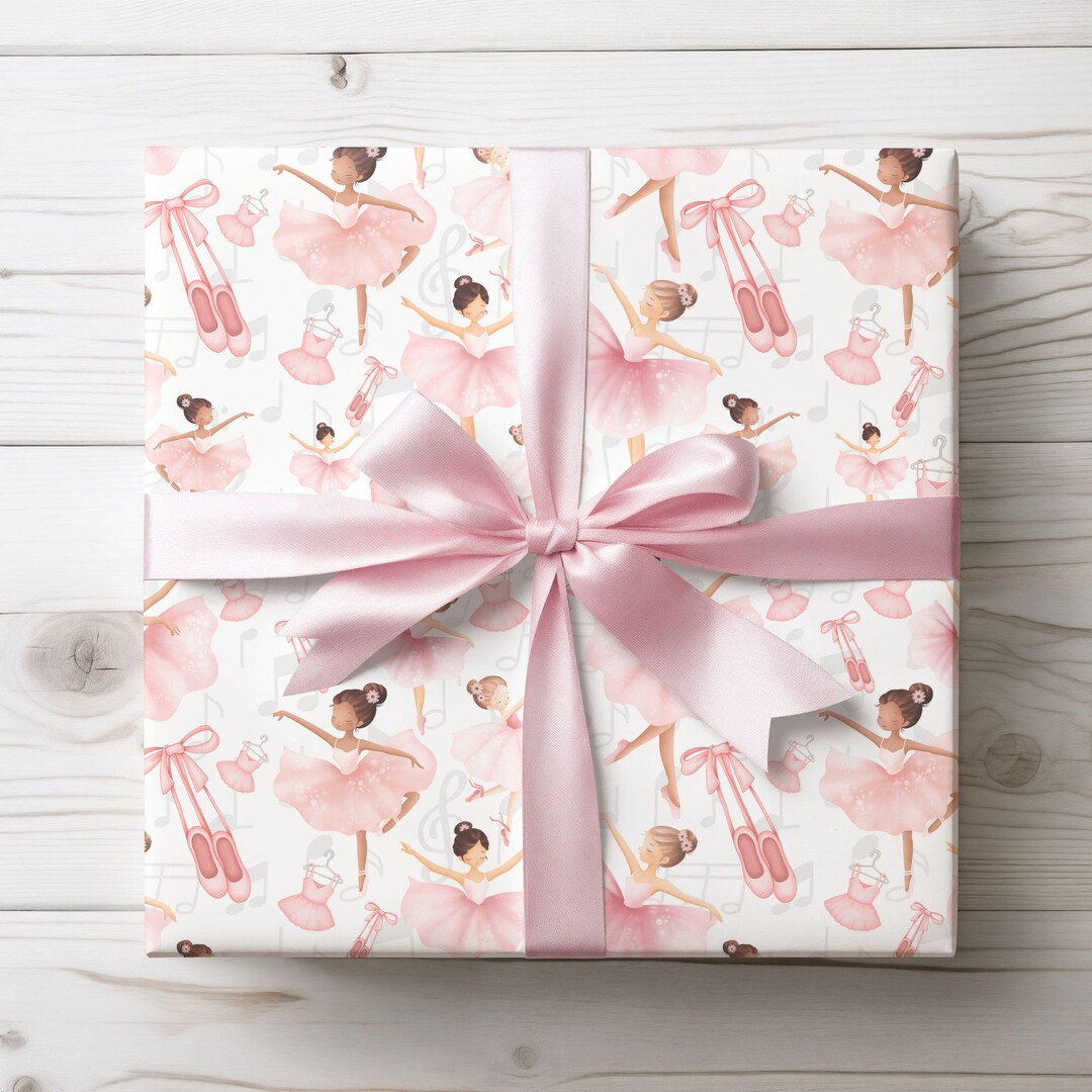 Ballet Gift Wrap: Ballerinas, Slippers, Musical Notes - Etsy