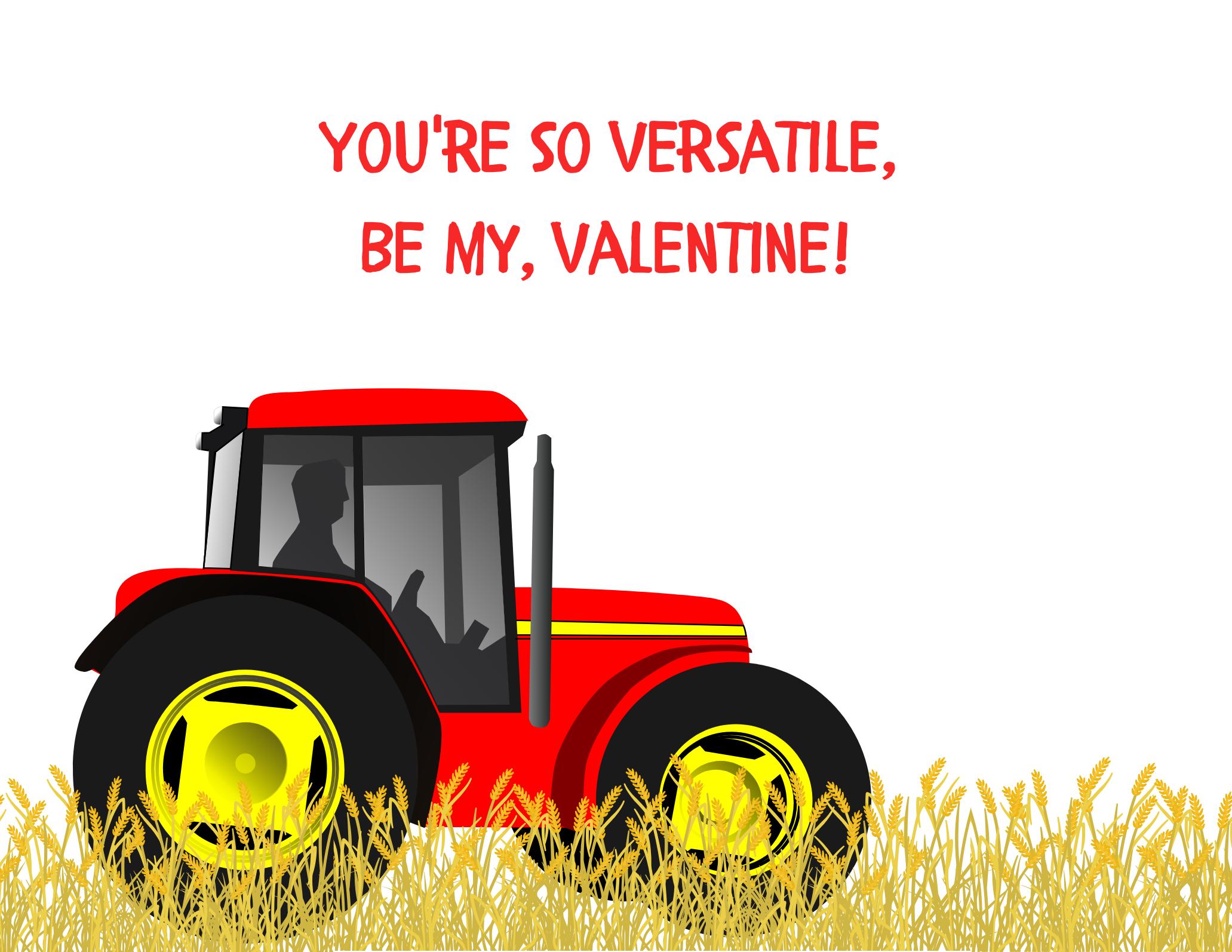 Whimsical Valentine's Day Cards for Farmers - Instant Download - Etsy