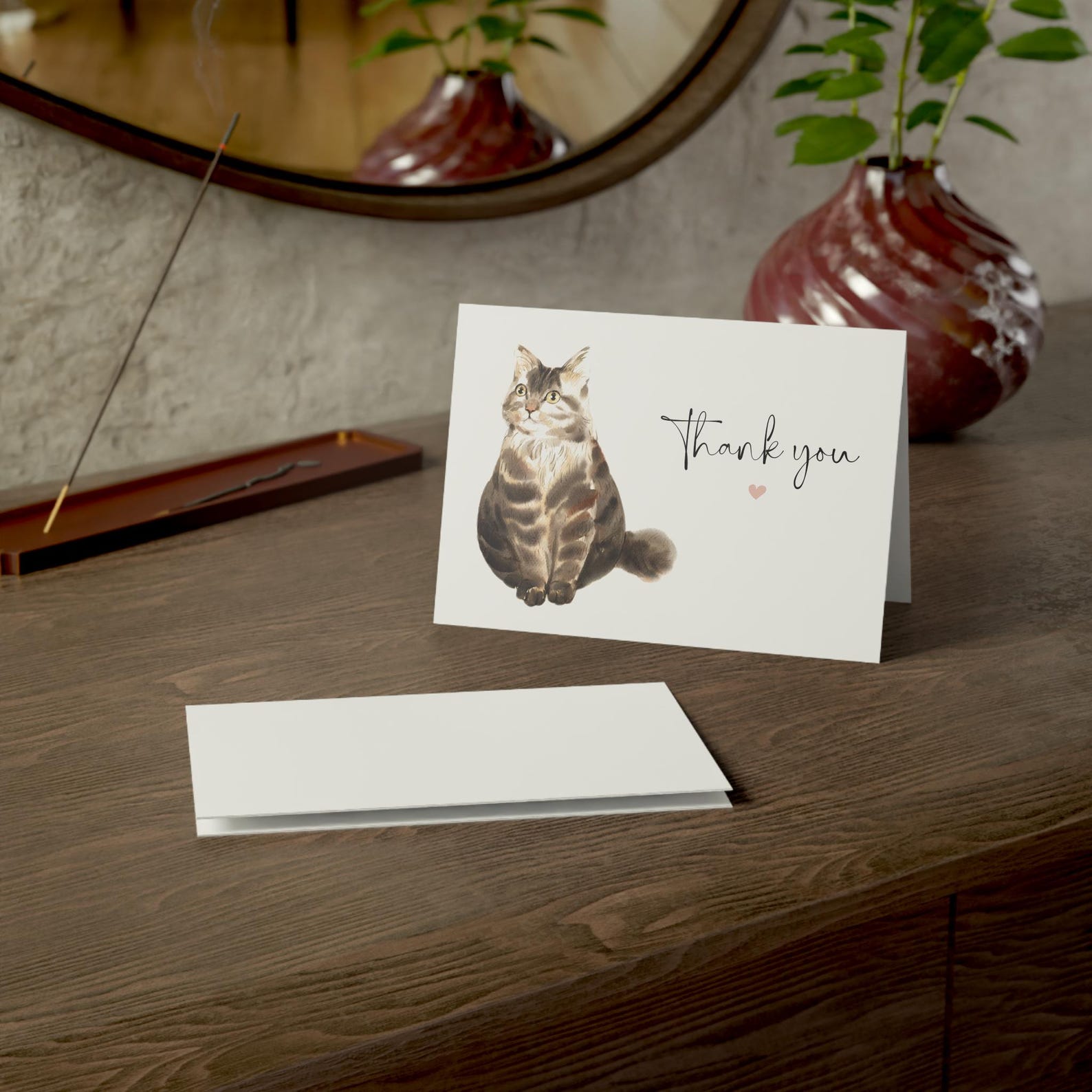 Charming Tabby Cat Thank You Note - Show Your Gratitude to Your Pet ...