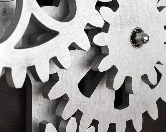 Self-rotating Gears Wall Decor. Kinetic Wall Art. Mechanical Home Decor ...