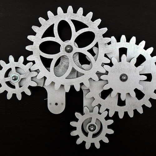Self-rotating Gears Wall Decor. Kinetic Wall Art. Mechanical - Etsy