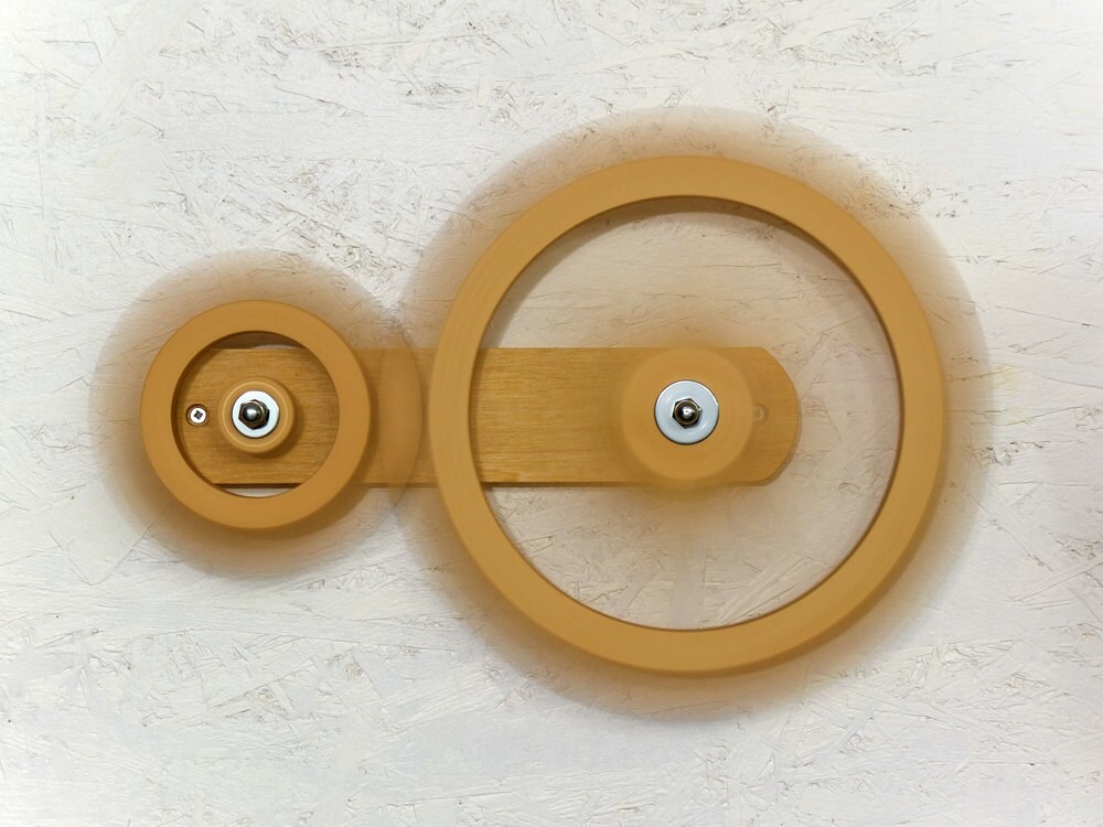 Mechanical Wall Art. Kinetic Wall Art Decor. Rotating Wooden Gears Wall ...