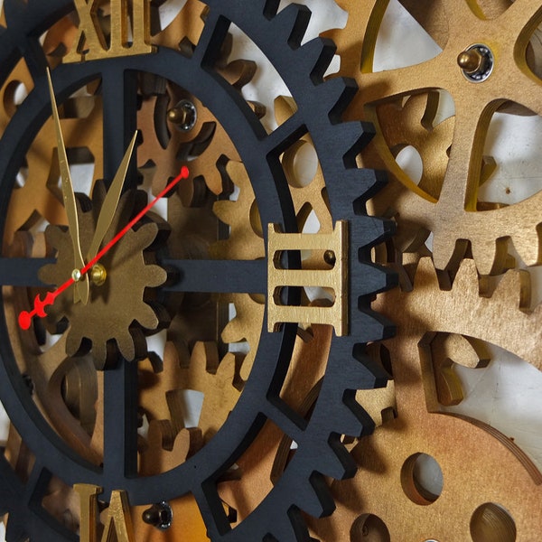 Steampunk Wall Clock - Etsy