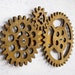Mechanical Wall Art. Kinetic Wall Art Decor. Rotating Wooden Gears Wall ...