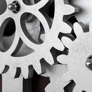 Gears Wall Decor Self-rotating. Kinetic Wall Art. Mechanical Home Decor ...