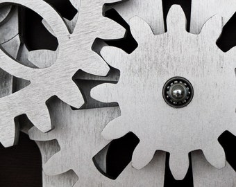 Self-rotating Gears Wall Decor. Kinetic Wall Art. Mechanical - Etsy