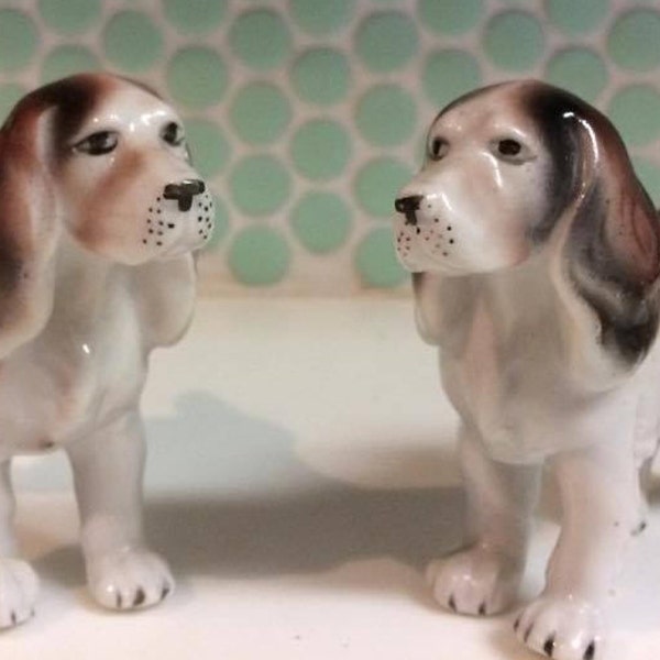 Porcelain Miniature Dog Figurines - Etsy