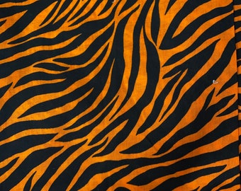 Orange Animal Fabric | Etsy
