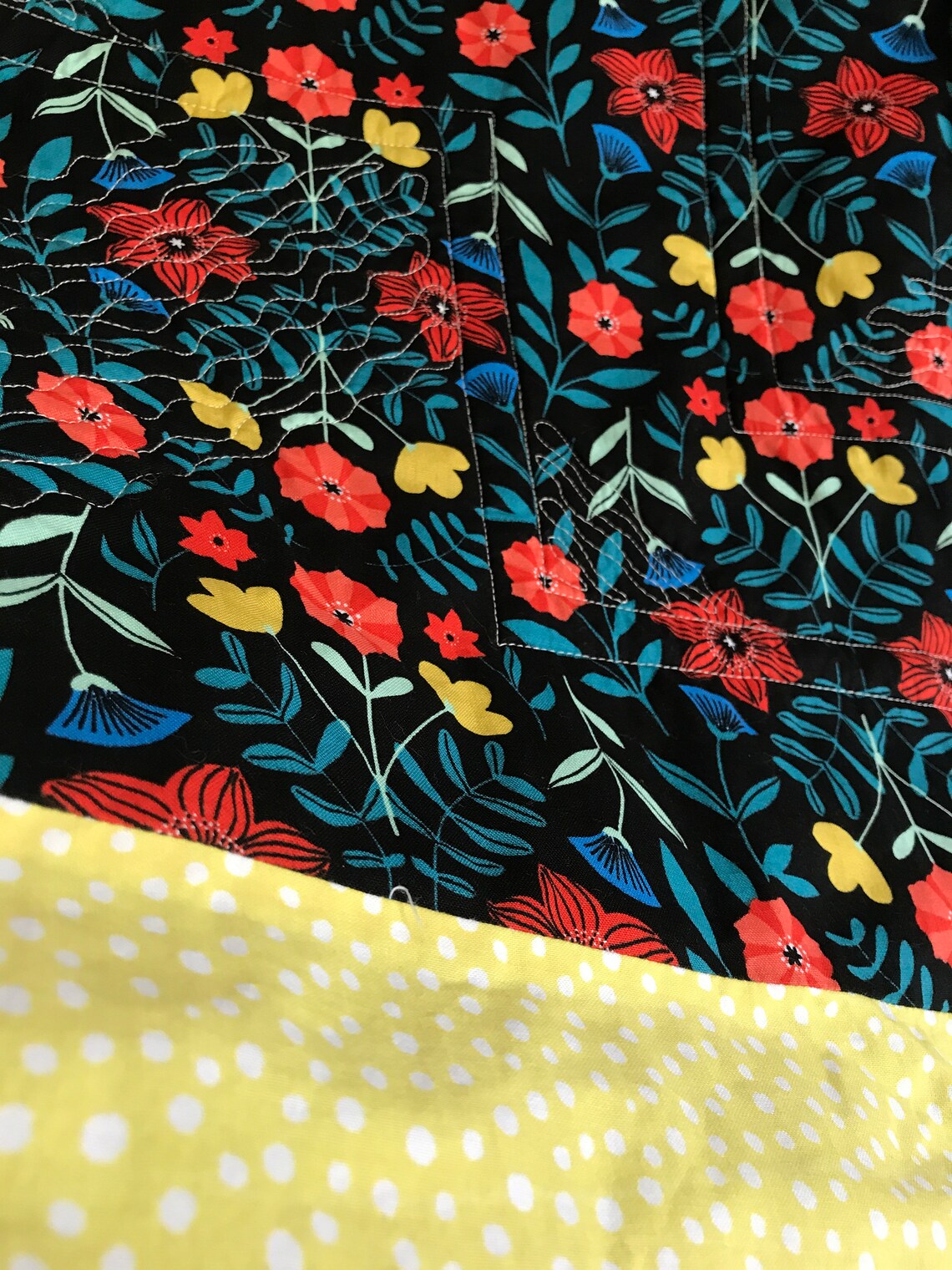 Baby Sunshine Day Quilt Modern Baby Girl Quilt Handmade - Etsy