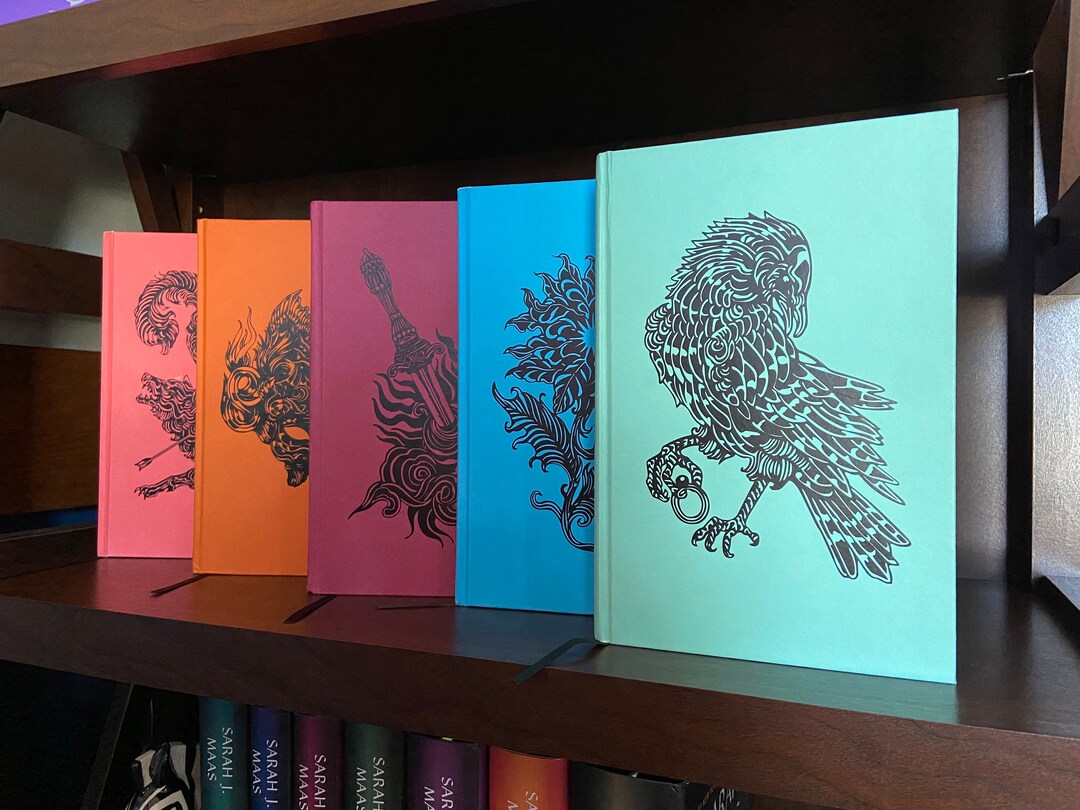 ACOTAR Book Series Special Edition With Sprayed Edges ~ Custom Painted ...