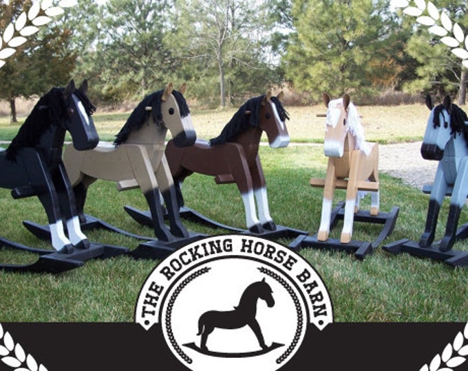 Beautiful Handmade Wooden Rocking Horse. for More Info and Photos Go to ...