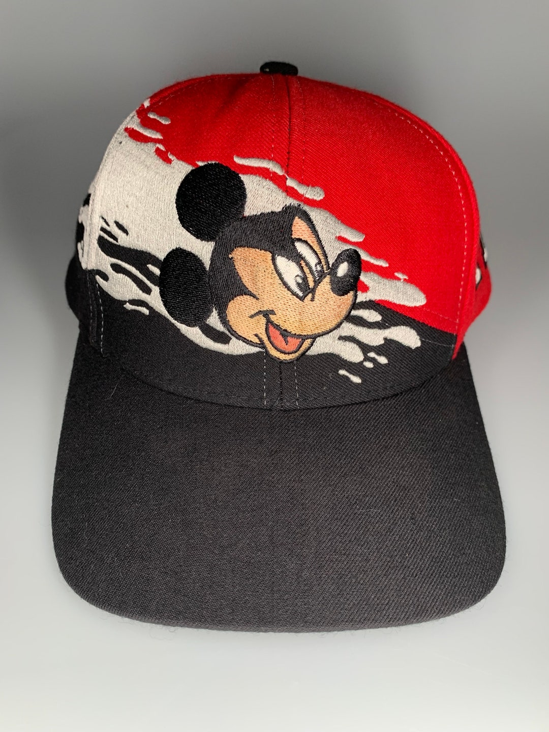 Vintage 90s Disney Mickey Mouse Splash Logo Snapback Hat - Etsy