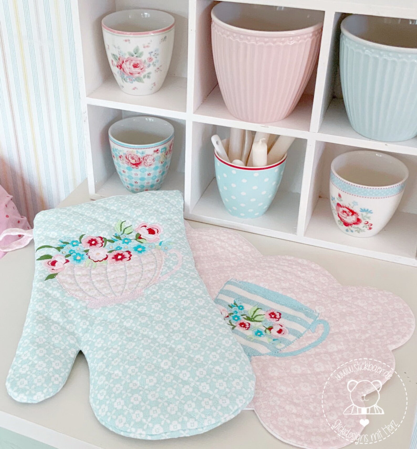 Cottage Kitchen - Stickdatei Stickmotive - Etsy