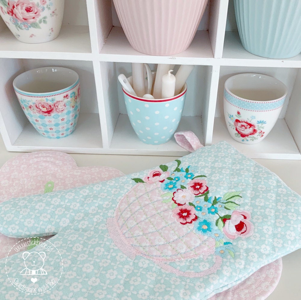 Cottage Kitchen - Stickdatei Stickmotive - Etsy