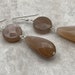 Beige Sunstone Earrings, 925 Sterling Silver Dangle, Natural Gemstone ...
