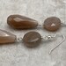 Beige Sunstone Earrings, 925 Sterling Silver Dangle, Natural Gemstone ...