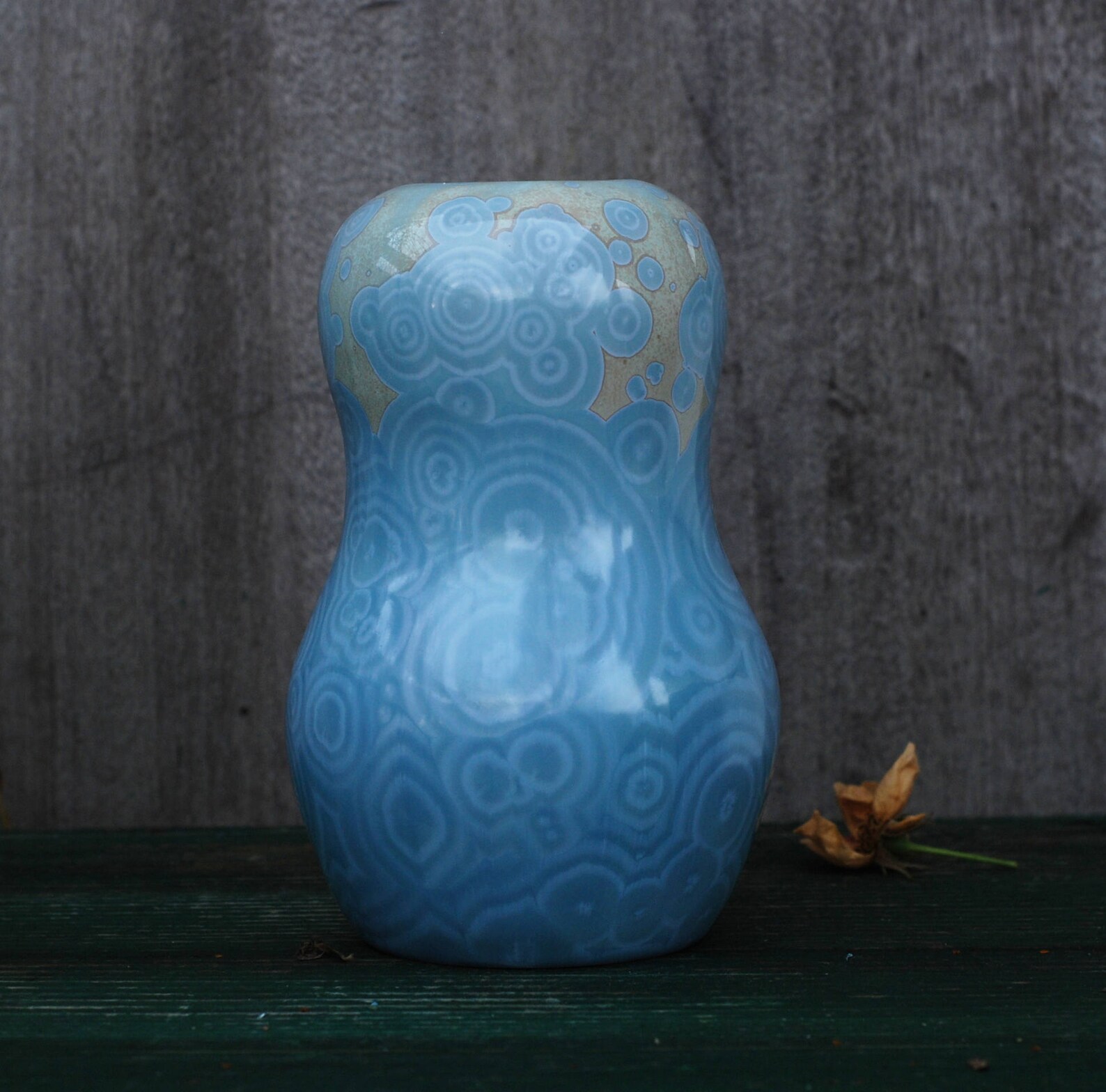 Blue Porcelain Vase Crystalline Pottery Ceramic and Pottery - Etsy