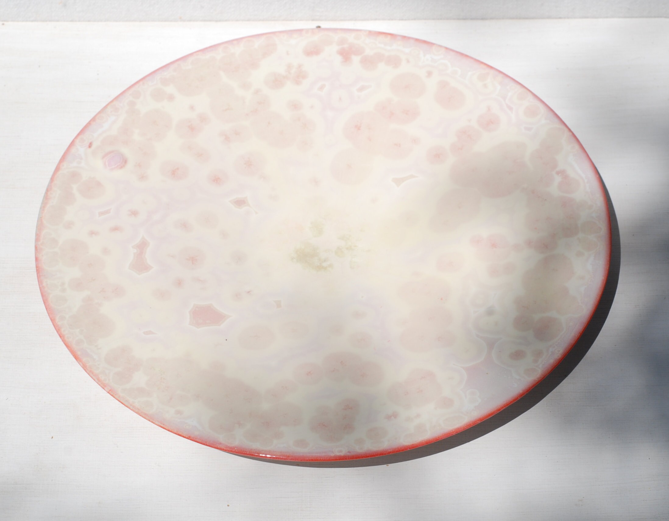 Decorative plate for fruits crystalline pottery crystal | Etsy