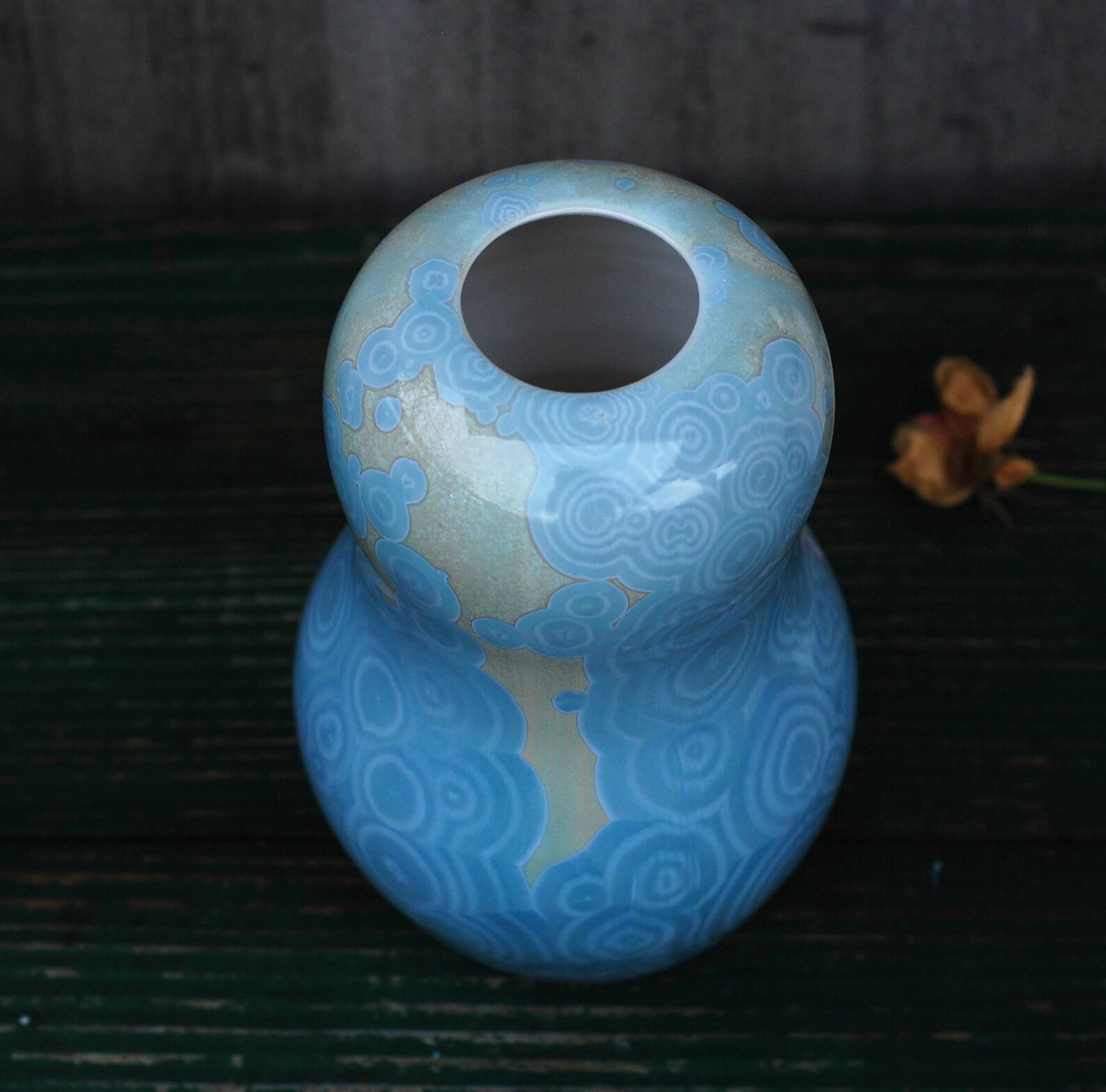 Blue Porcelain Vase Crystalline Pottery Ceramic and Pottery - Etsy