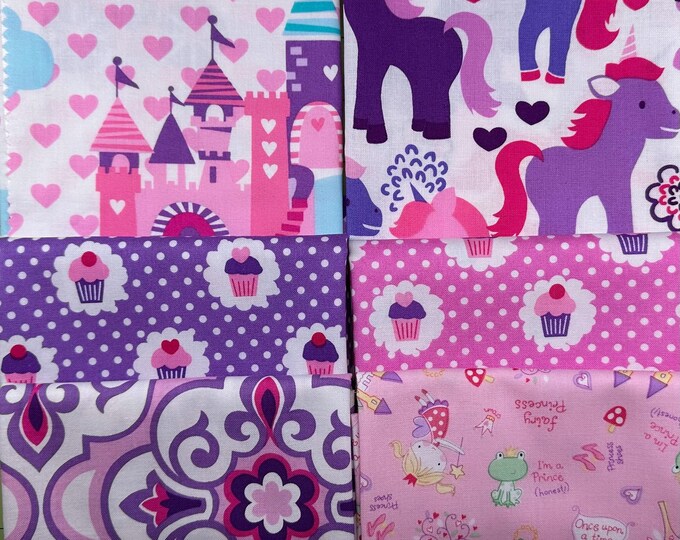 Princess Land by Michael Miller Fabrics Fat Quarter Bundle - Etsy