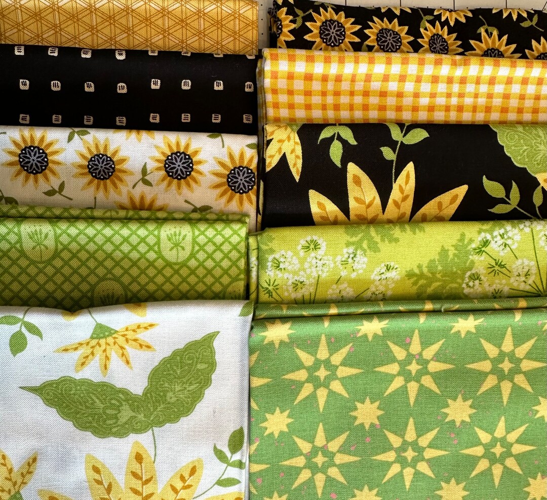 Sunflower Fat Quarter Bundle - Etsy