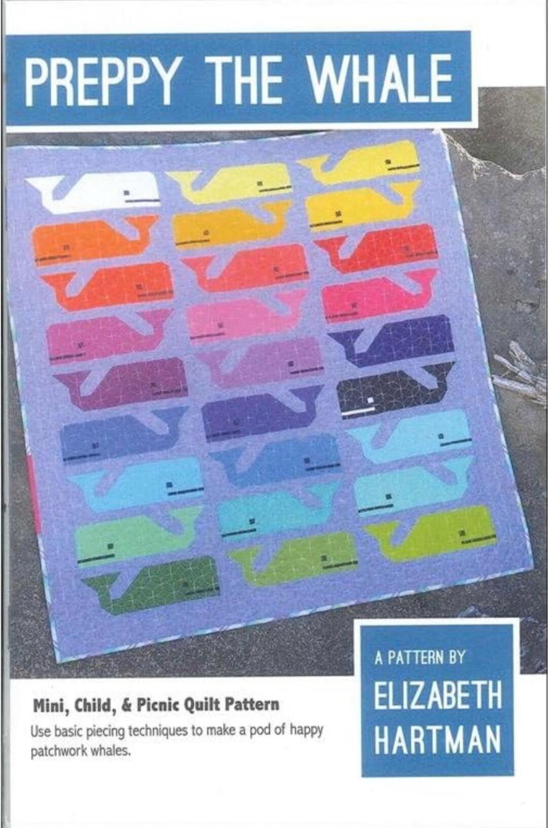 Preppy the Whale Quilt Pattern - Etsy