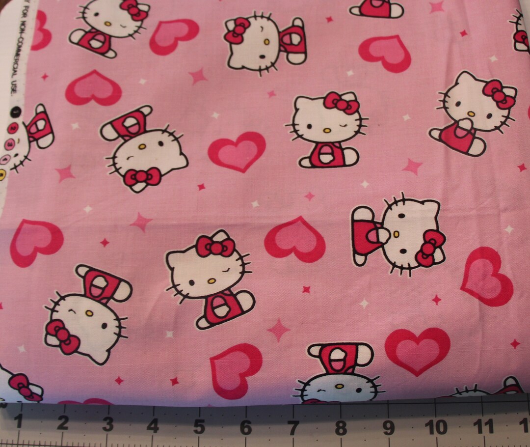 Hello Kitty by Saniro for David Textiles - 1/4 Yard - Etsy