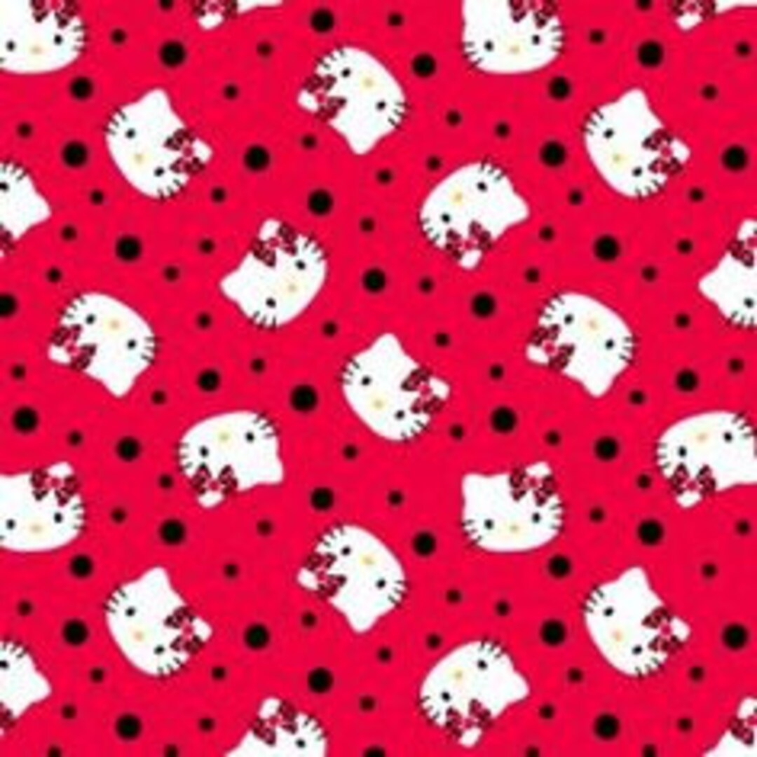 Hello Kitty Lady Bug Polka Dot CP43557 by the Half Yard - Etsy