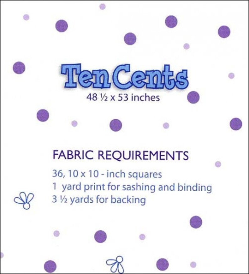 Ten Cents Quilt Pattern Layer Cake Friendly - Etsy