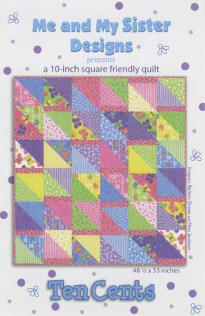 Ten Cents Quilt Pattern Layer Cake Friendly - Etsy