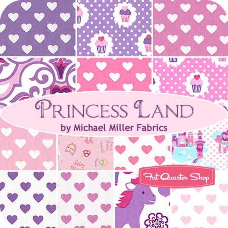 Princess Land by Michael Miller Fabrics Fat Quarter Bundle - Etsy