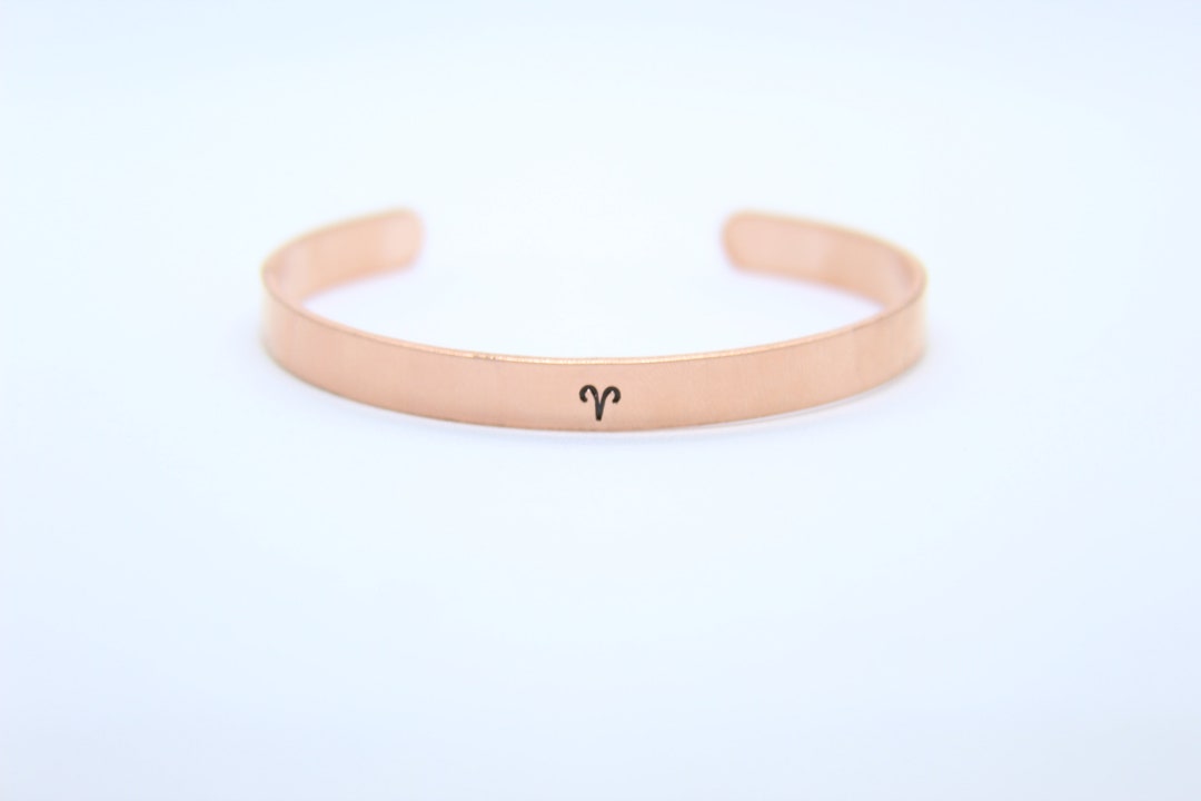 Hand Stamped Zodiac Bracelet Horoscope Bracelet Astrology Bracelet ...
