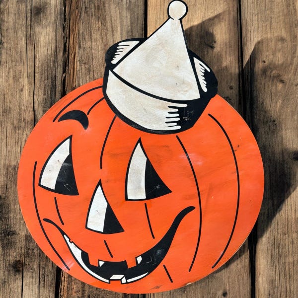 Wooden Pumpkin Sign - Etsy
