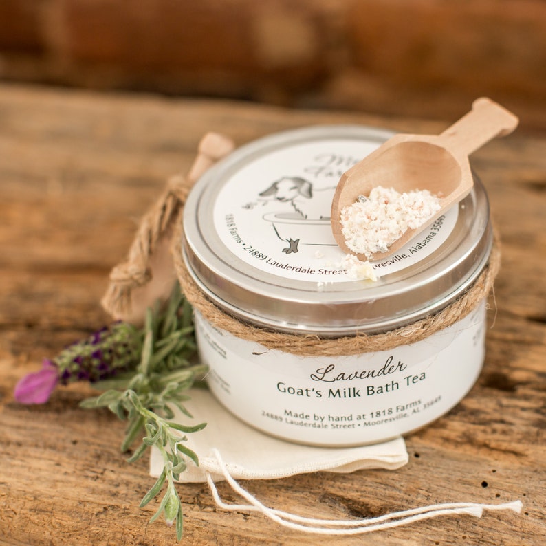 Lavender Goat's Milk Bath Tea 1818 Farms Milk Bath Bath Soak Bath Salts Bridesmaid Gift Spa Gift ...