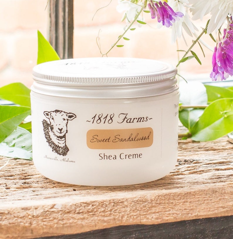 Sweet Sandalwood Shea Creme 1818 Farms 4 Fl Oz or 8 Fl Oz - Etsy