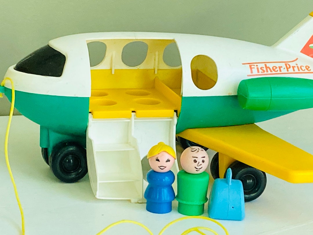 Vintage Fisher Price Little People Airplane Set, Little People Airplane ...