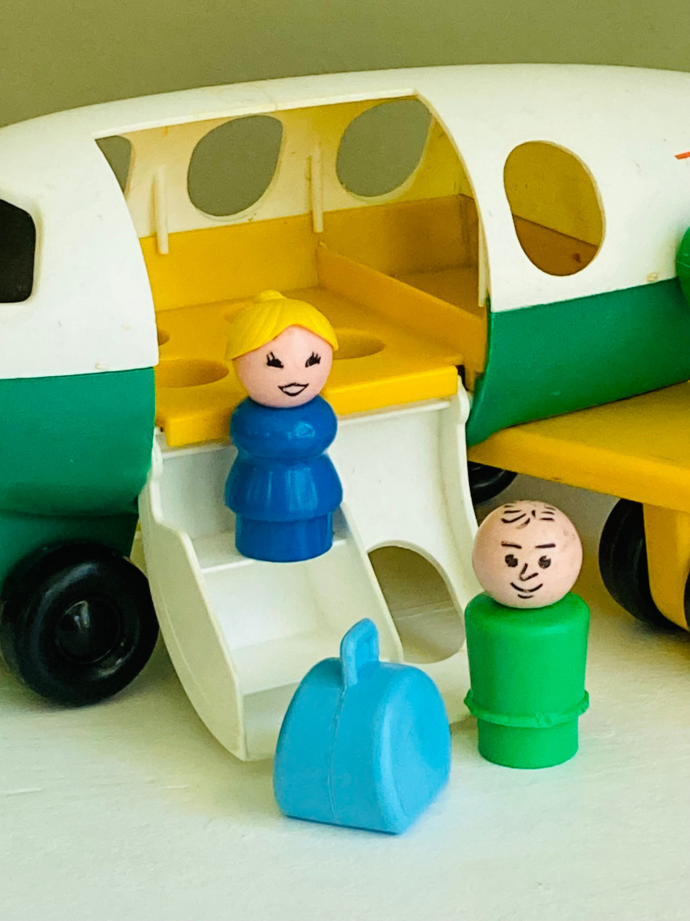 Vintage Fisher Price Little People Airplane Set, Little People Airplane ...