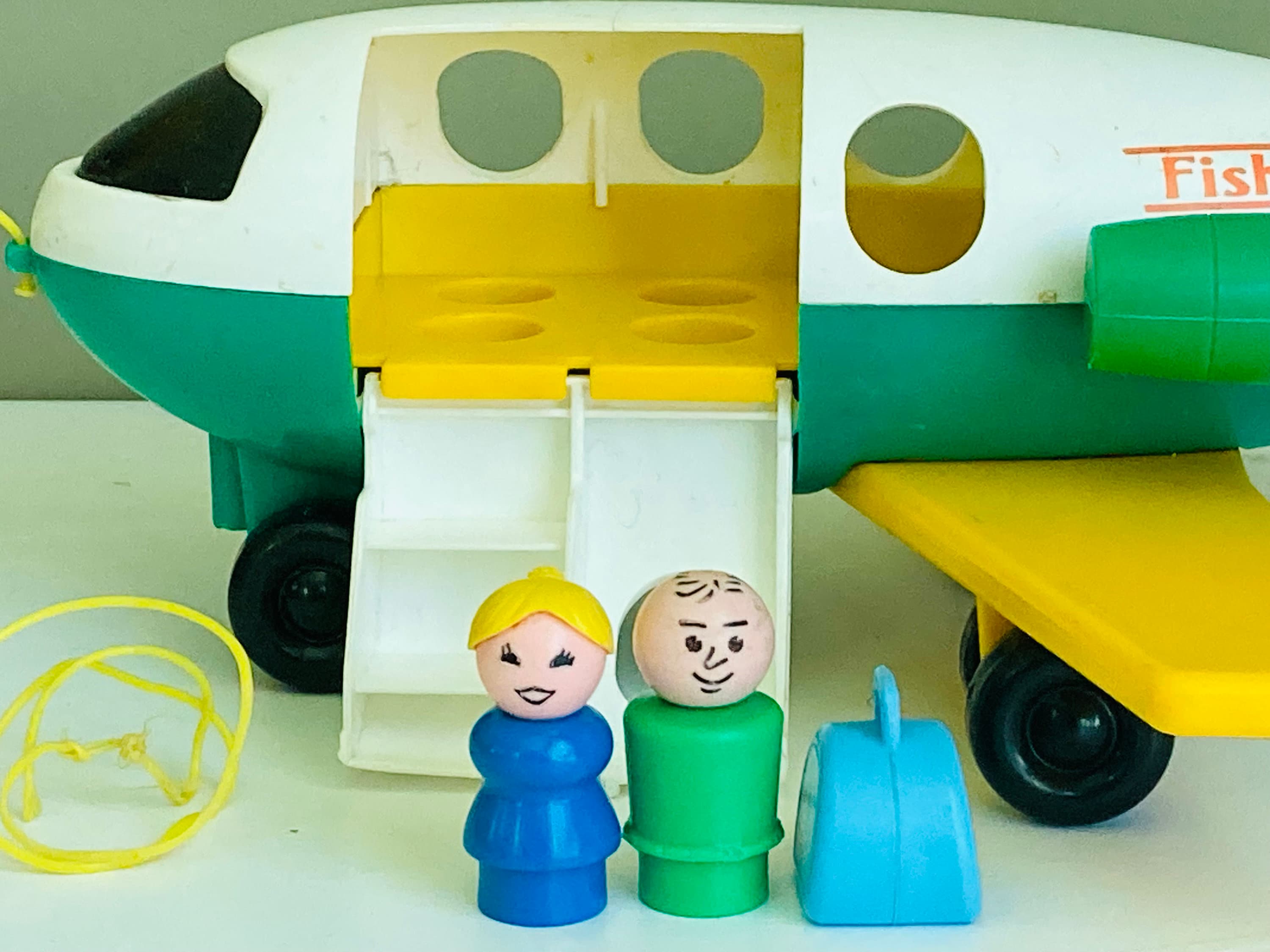 Vintage Fisher Price Little People Airplane Set, Little People Airplane ...