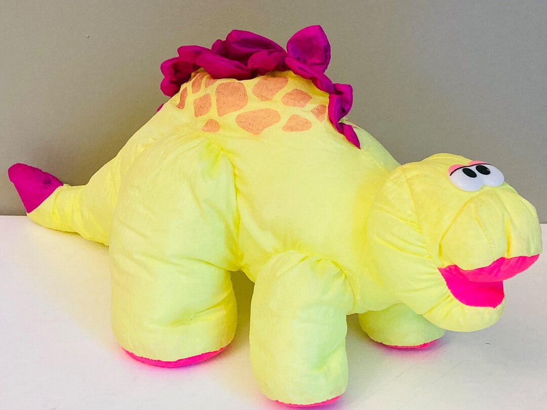 Vintage Fisher Price Puffalump Dinosaur Plush Toy, Vintage Puffalump ...