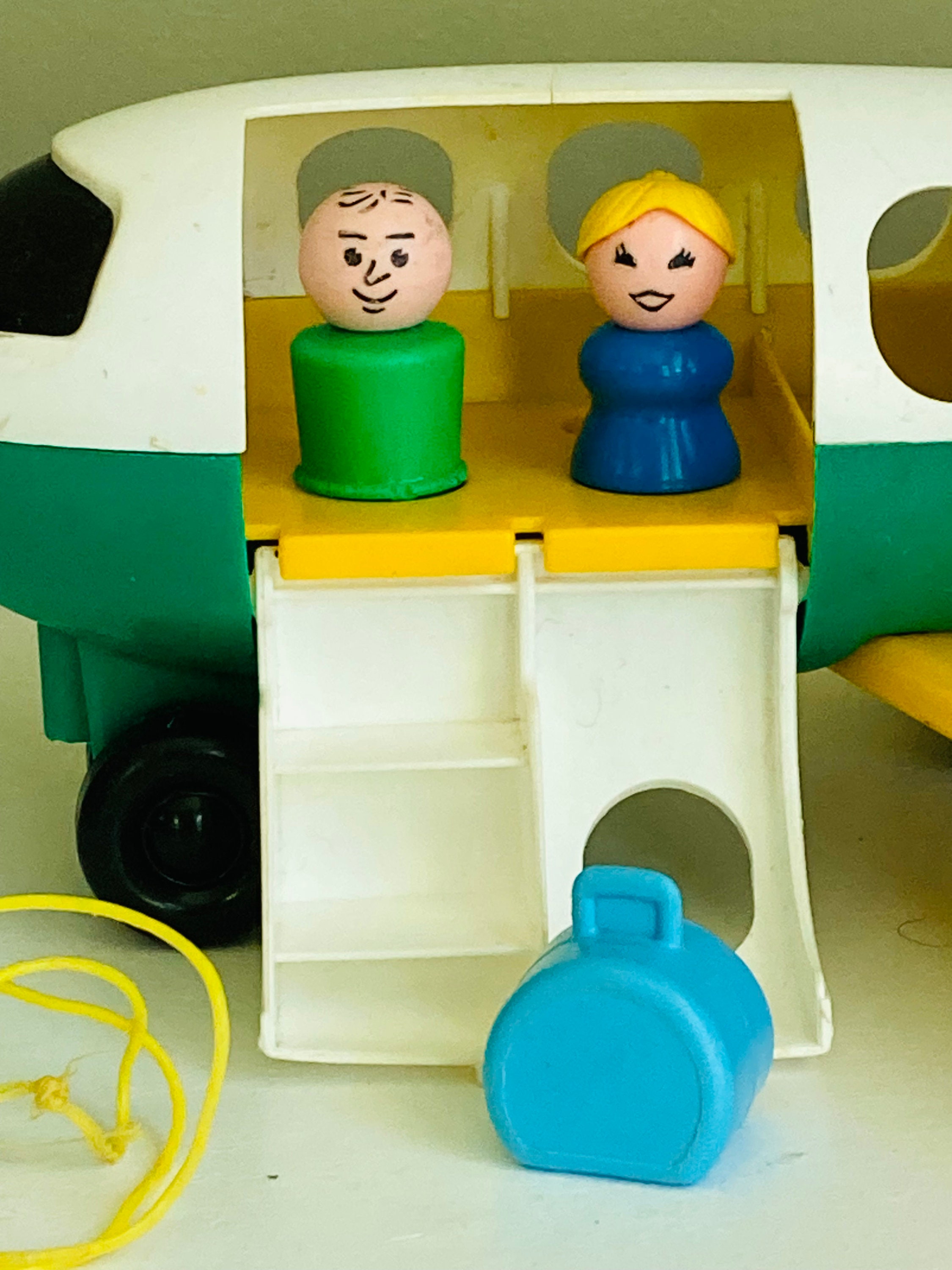 Vintage Fisher Price Little People Airplane Set, Little People Airplane ...