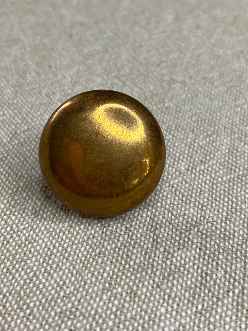 Vintage Copper Gold Metal Dome Large Screw Back Hippie Boho Unique 1970 ...