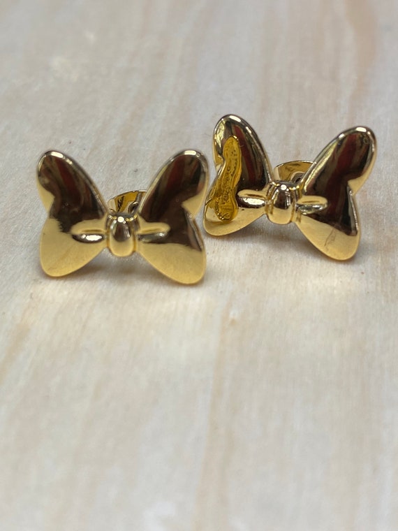 Gold Plated Minnie Mouse Bow Disney Character Signed … - Gem