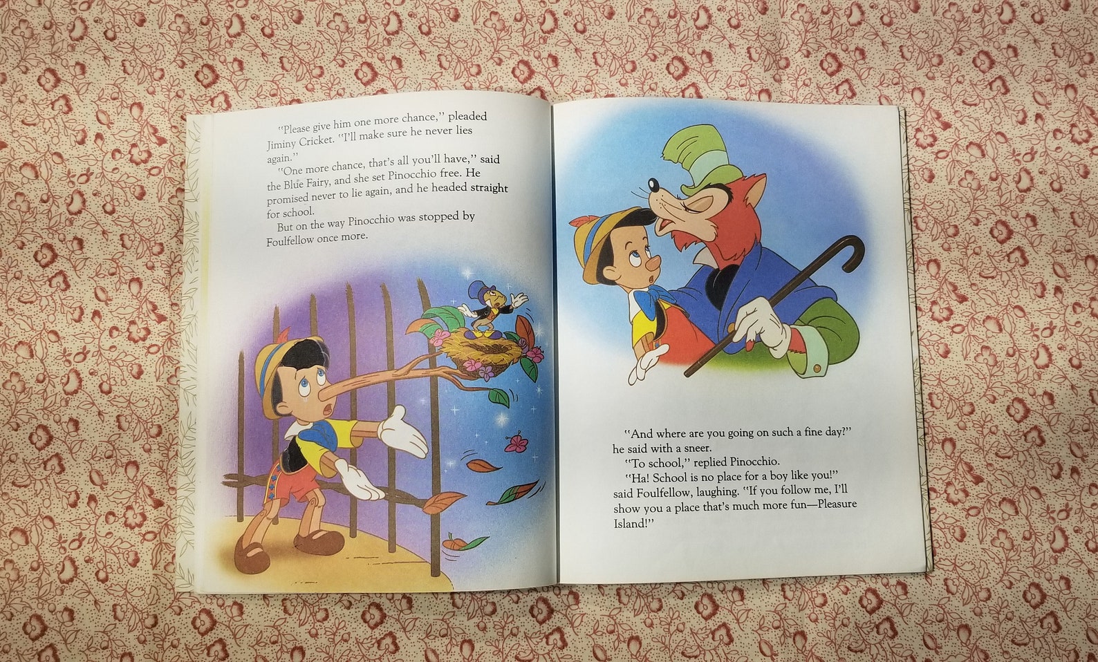 Walt Disney's Pinocchio a Little Golden Book presented | Etsy