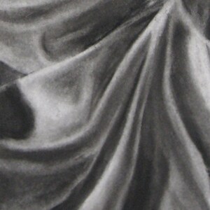 Drapery Digital Print of Original Charcoal Drawing - Etsy