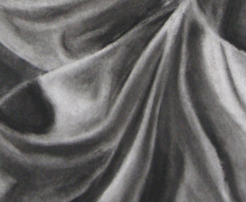 Drapery Digital Print of Original Charcoal Drawing - Etsy