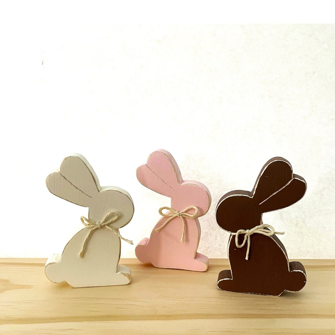 Wooden Easter Bunny, Farmhouse Easter, Wood Rabbit , Easter Decor ...