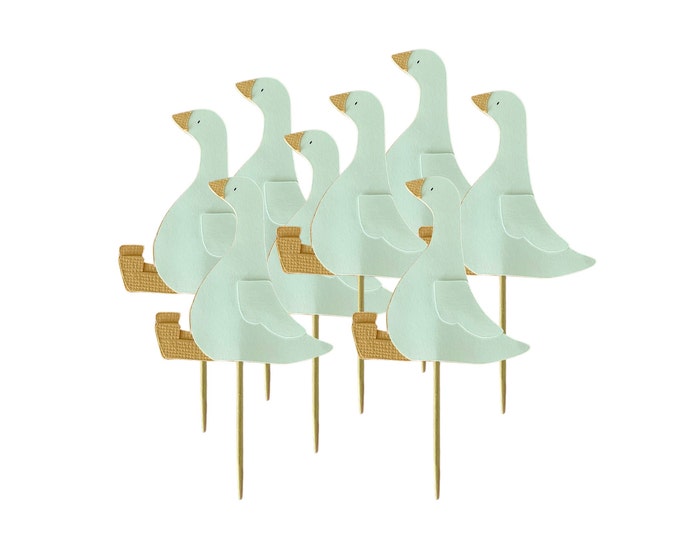 Goose Birthday Cupcake Toppers, Silly Goose Birthday, Goose Party ...