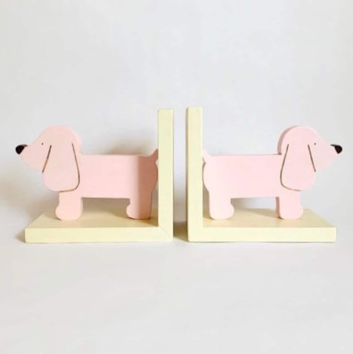 Bookends Dog Bookends Nursery Bookends Puppy Bookends Baby - Etsy